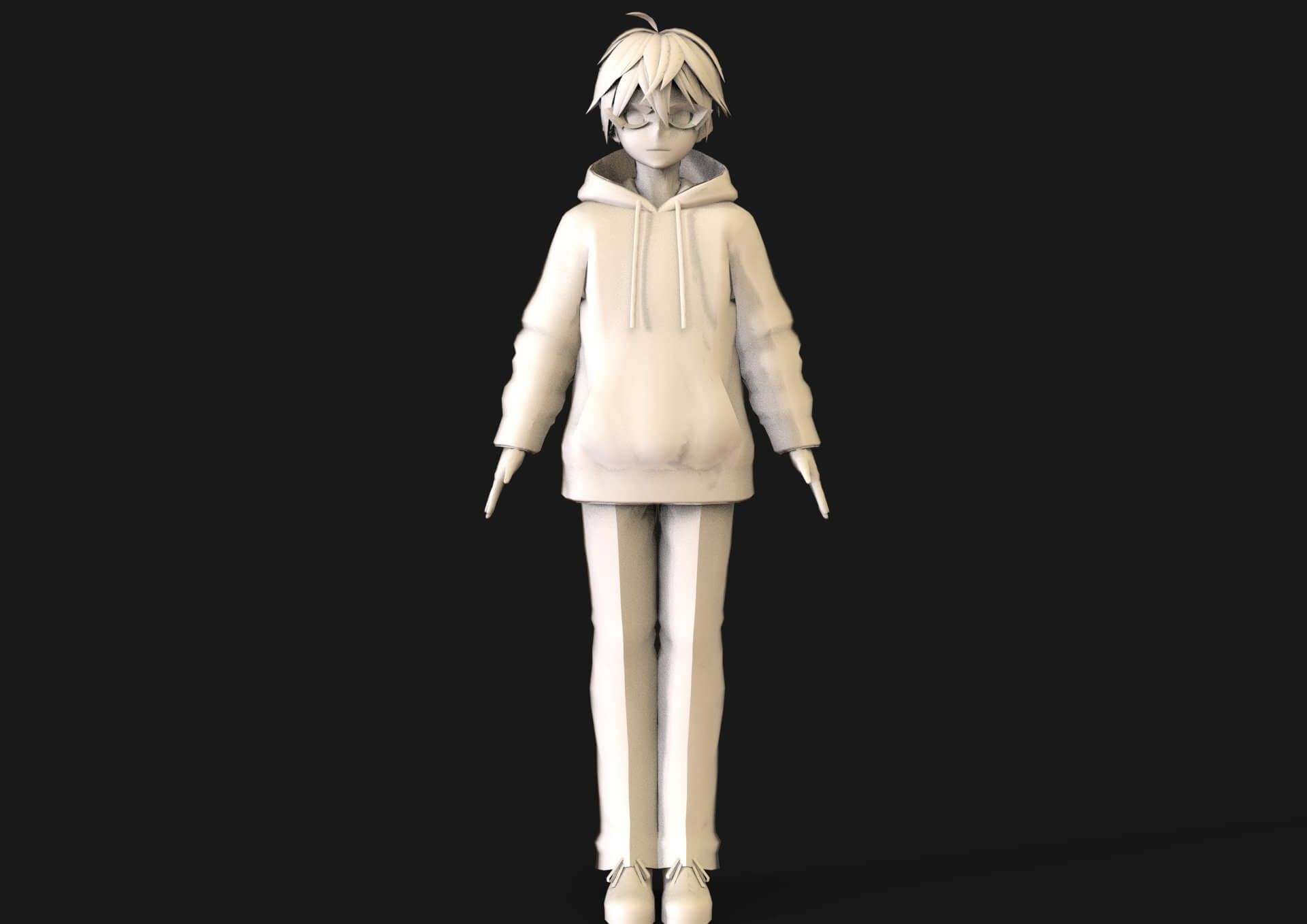 3 Cute Anime Characters Collection S17 - 3D Model by CGAnime