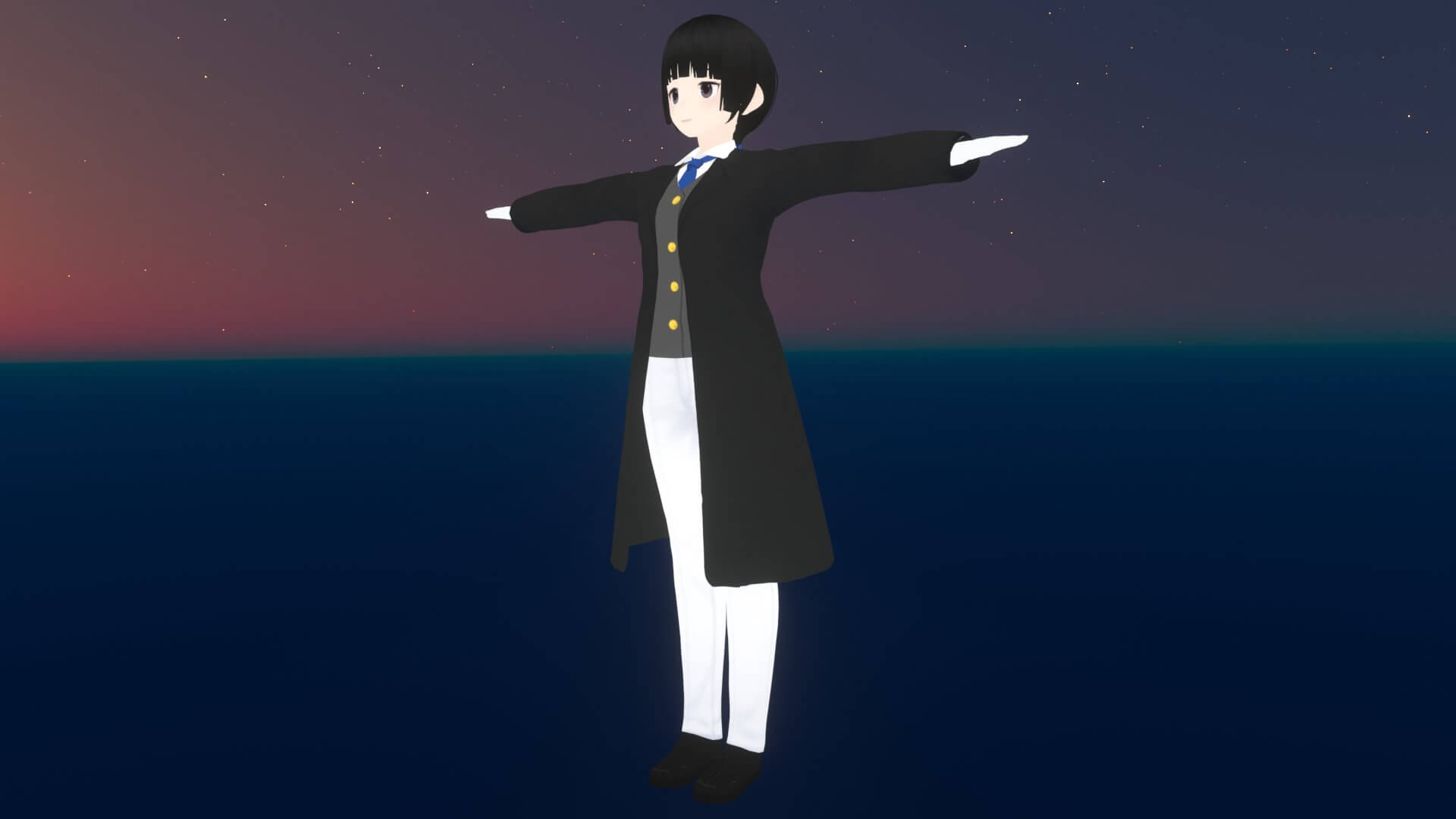 Cute Anime Girl Character - Akina 3D Model by CGAnime