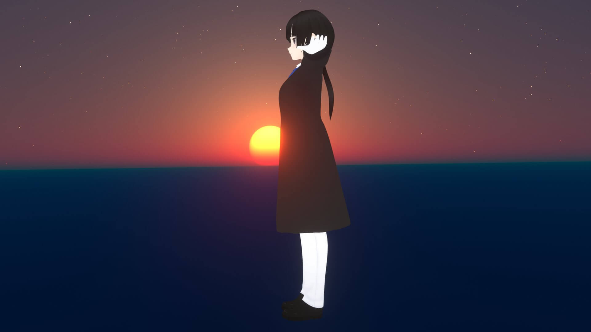 Cute Anime Girl Character - Akina 3D Model by CGAnime