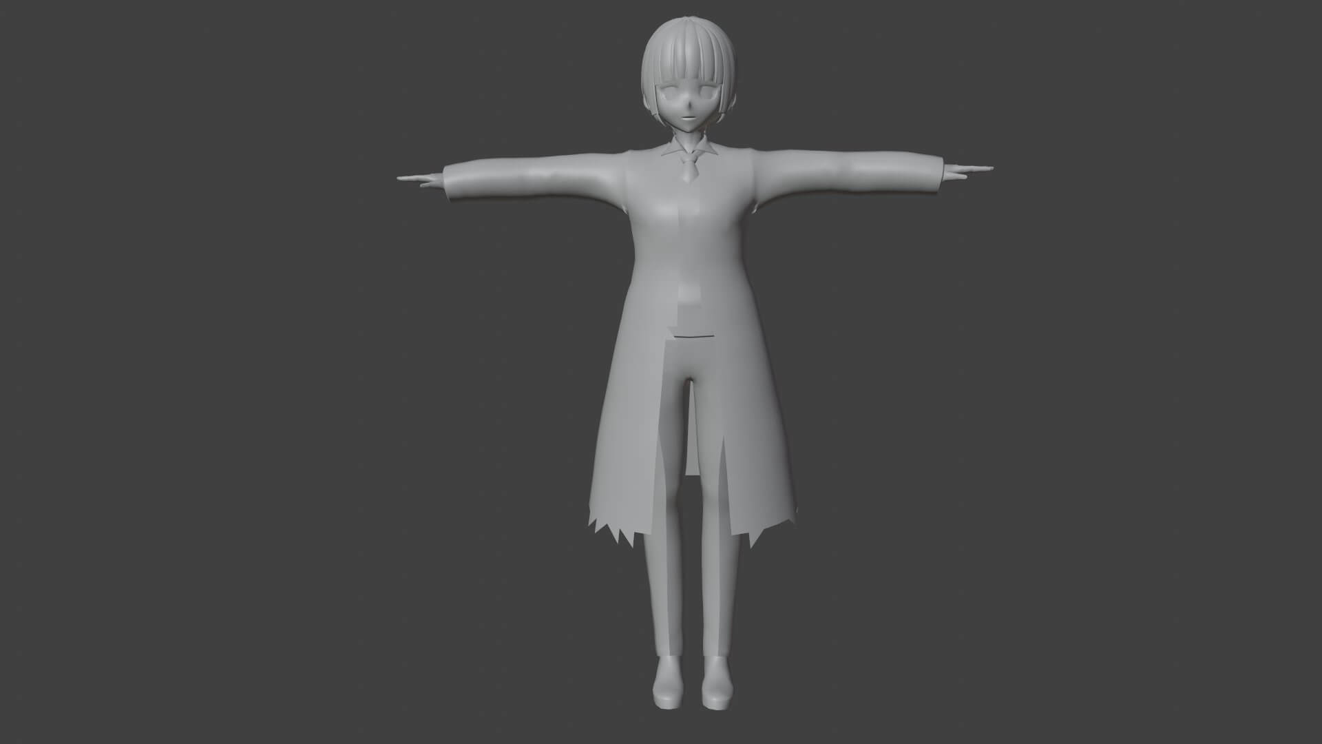 Cute Anime Girl Character - Akina 3D Model by CGAnime