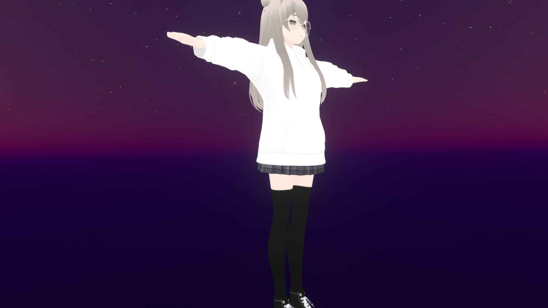 Cute Anime Girl Character - Hanako 3D Model by CGAnime