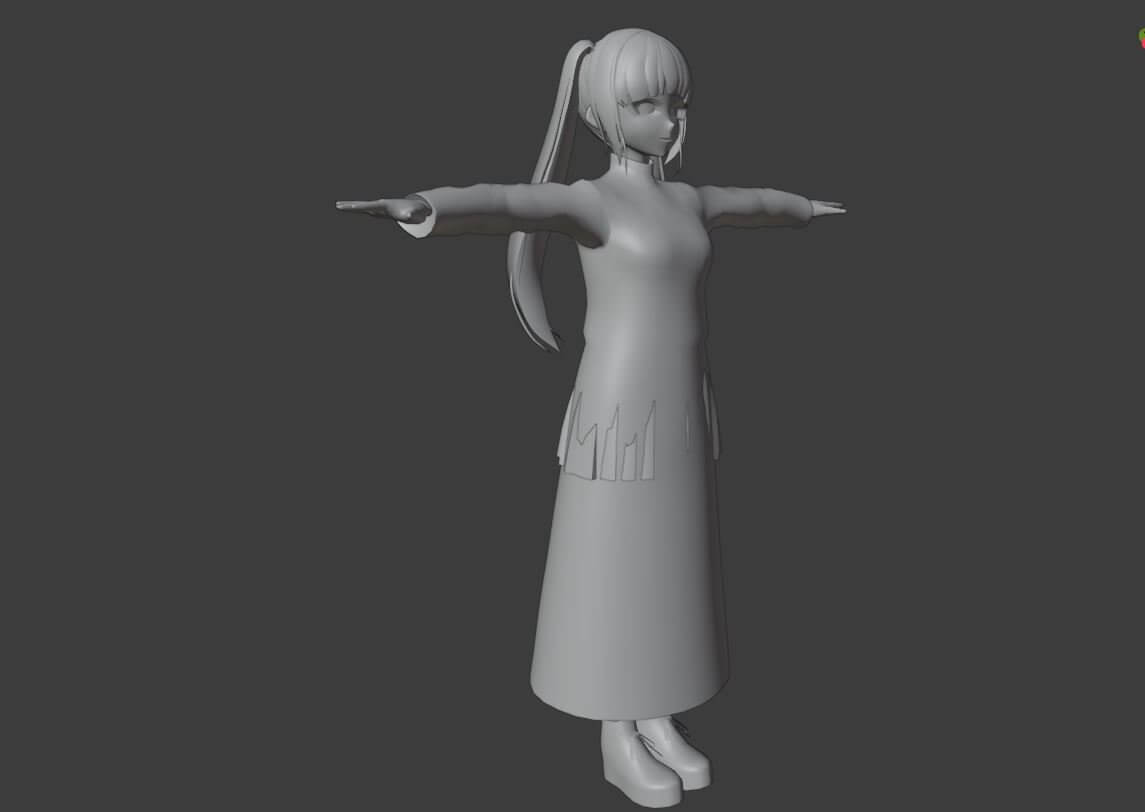 Cute Anime Girl Character M2 - 3D Model by CGAnime