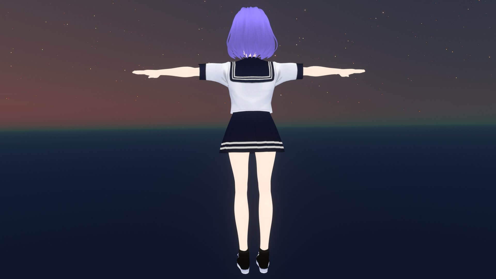 Cute Anime Girl Character - Mako 3D Model by CGAnime