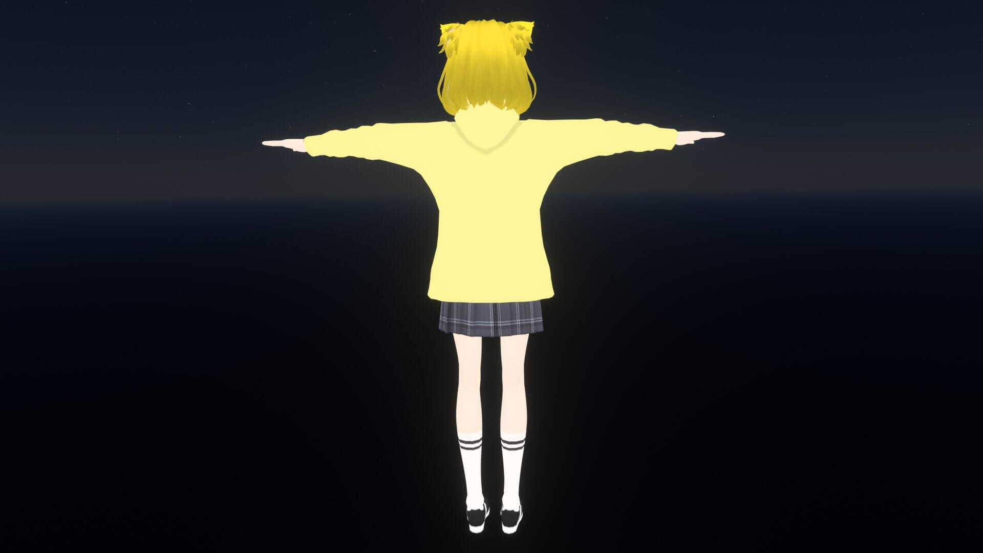 Cute Anime Girl Character - Mitsuo 3D Model by CGAnime