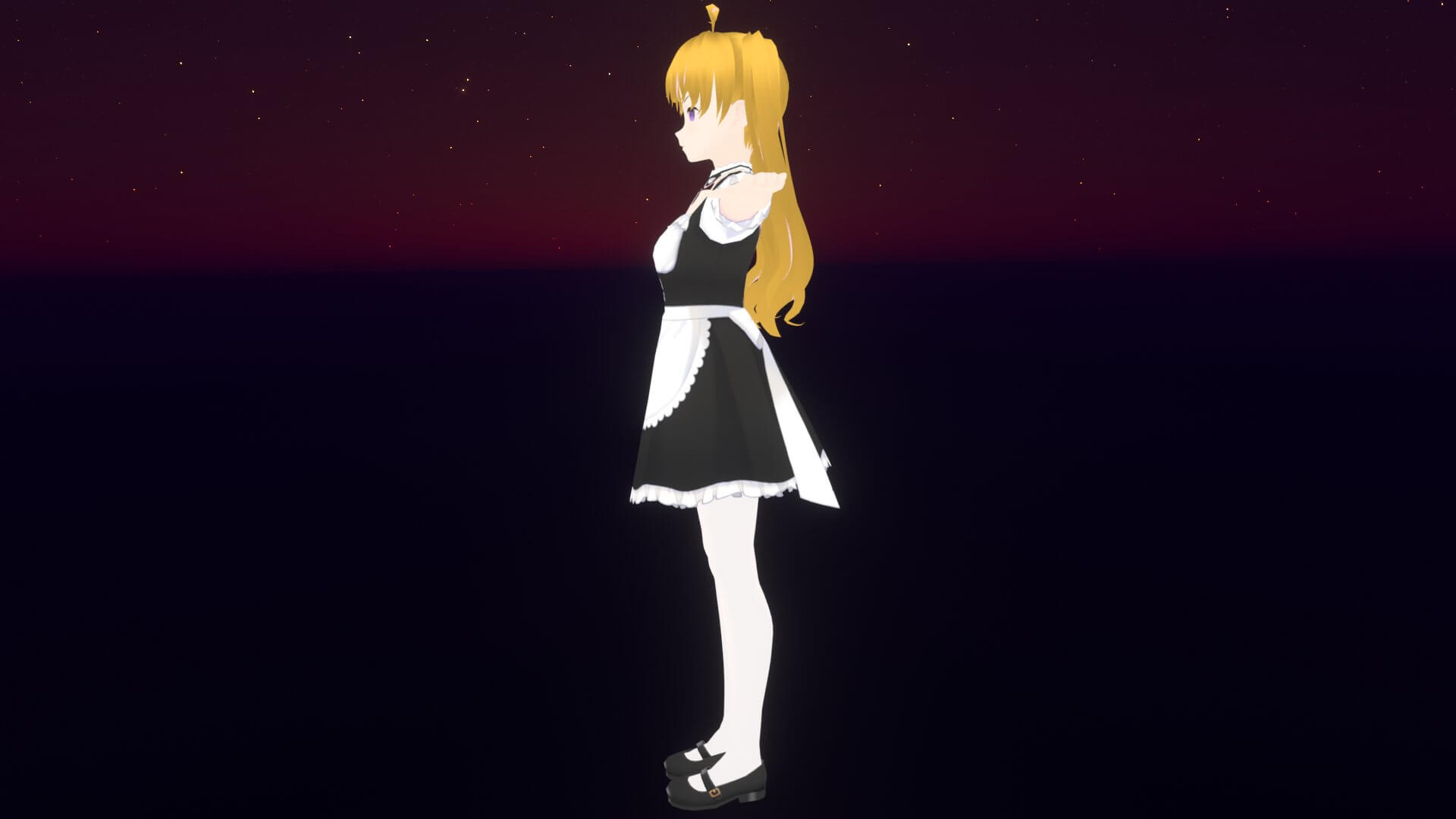 Cute Anime Girl Character - Yuriko 3D Model by CGAnime