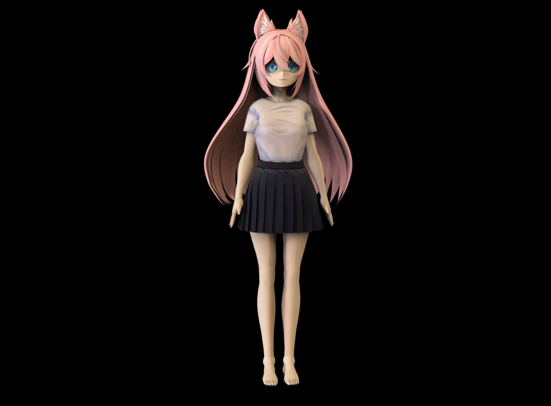 Anime Character C12 - 3D Model by CGAnime