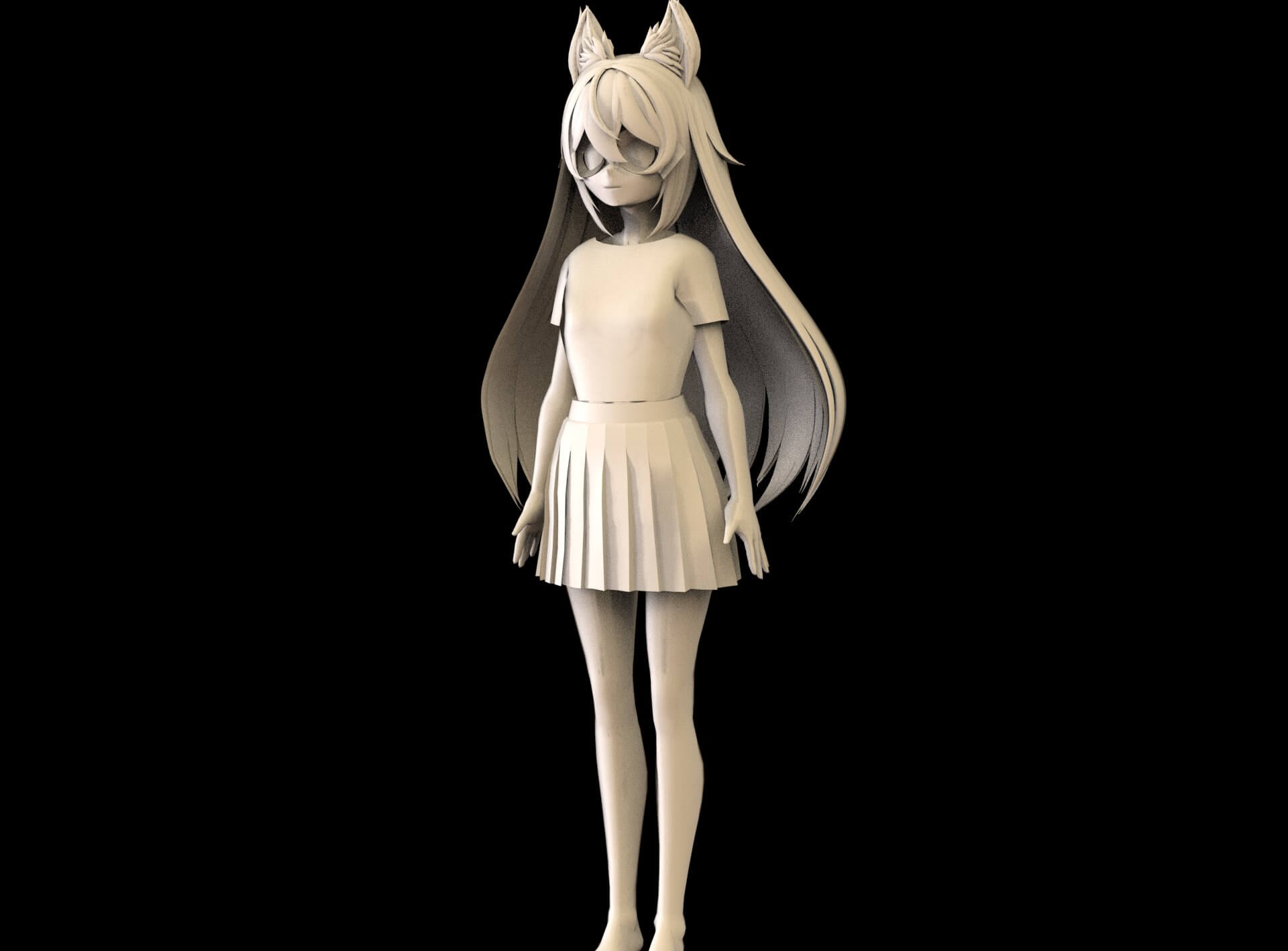 Anime Character C12 - 3D Model by CGAnime