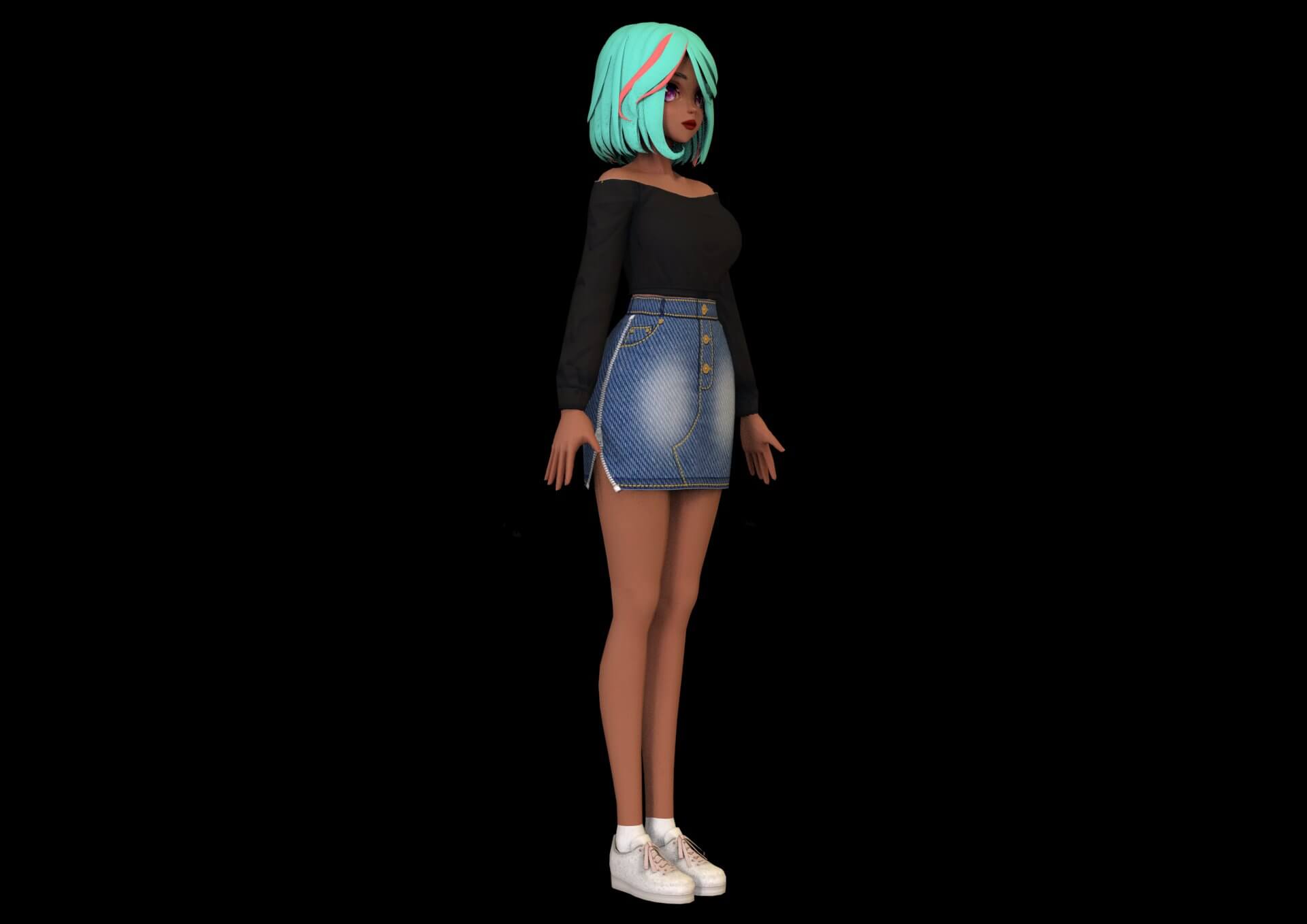 Anime Character C15 - 3D Model by CGAnime