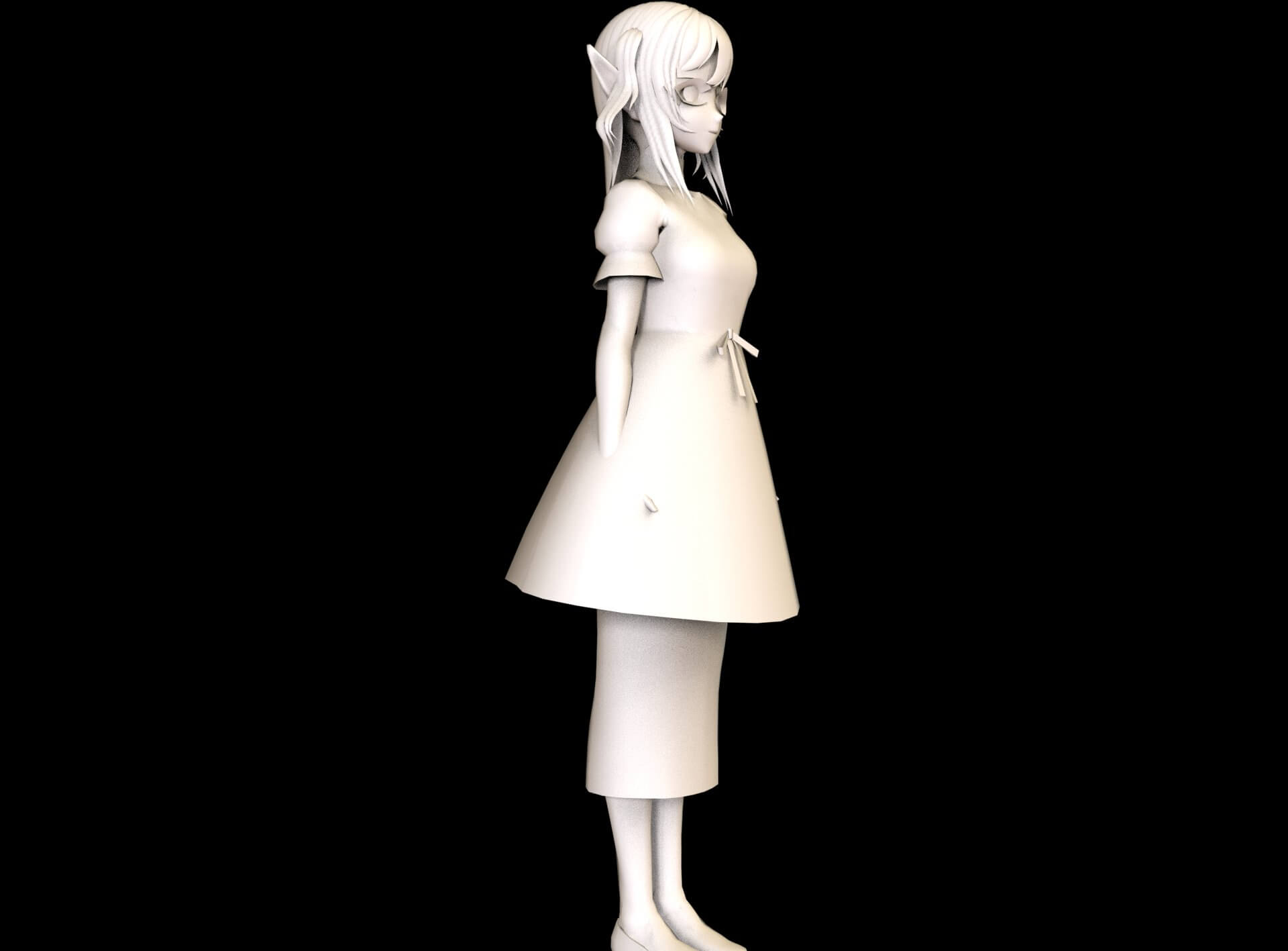 Anime Character C3 - 3D Model by CGAnime