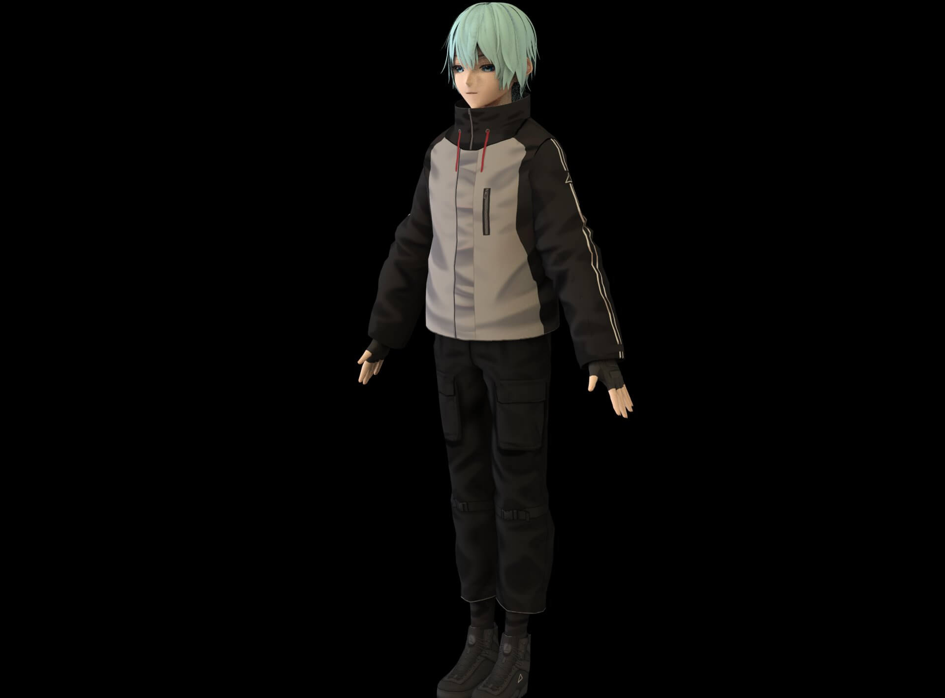 Anime Character C4 - 3D Model by CGAnime