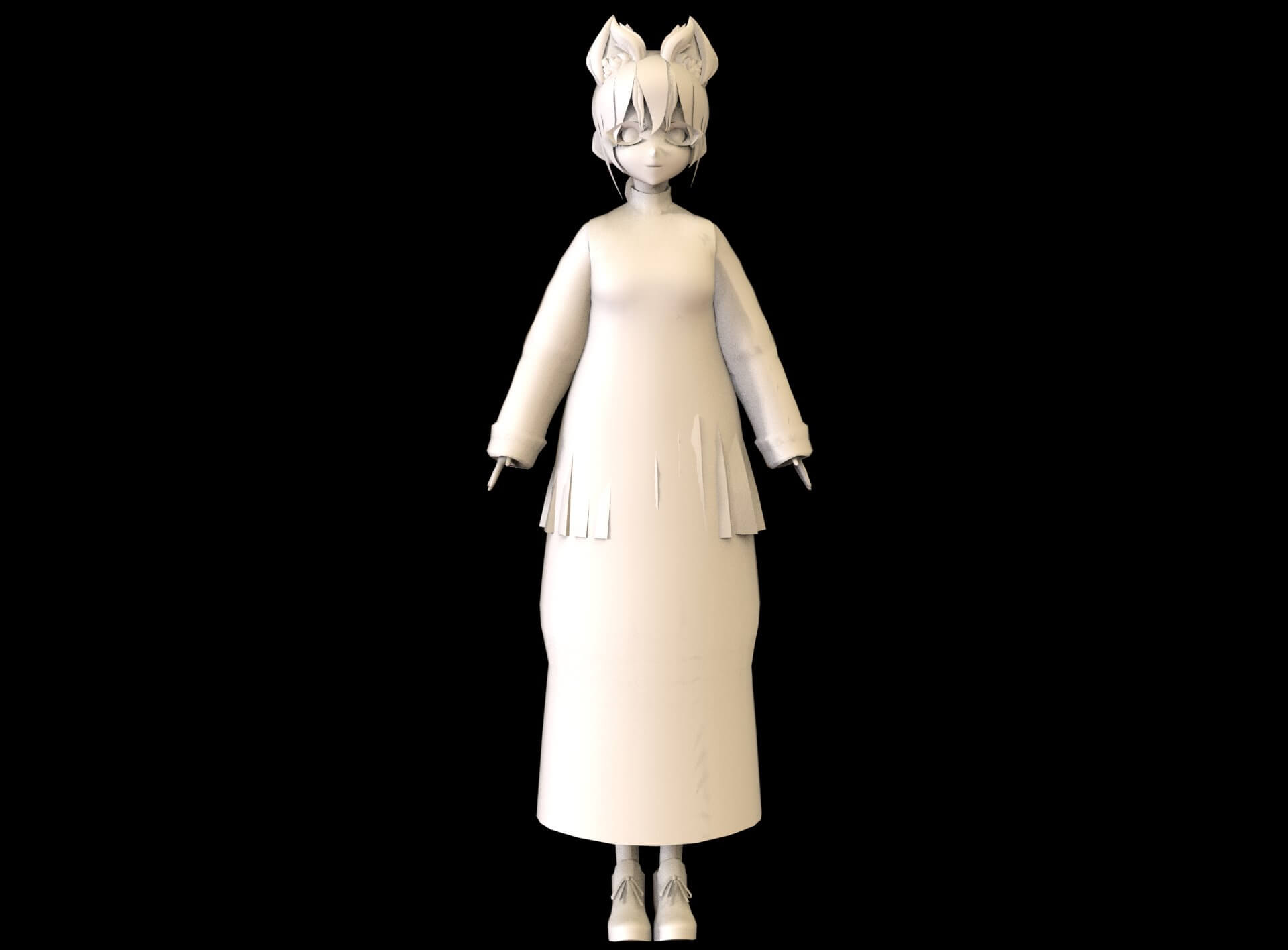 Anime Character C7 - 3D Model by CGAnime