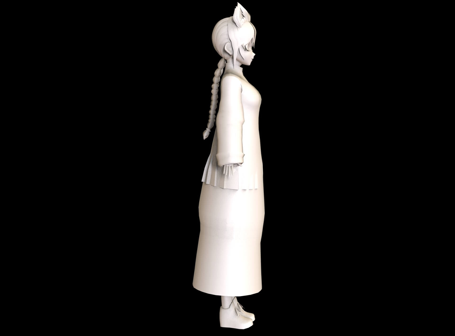 Anime Character C7 - 3D Model by CGAnime