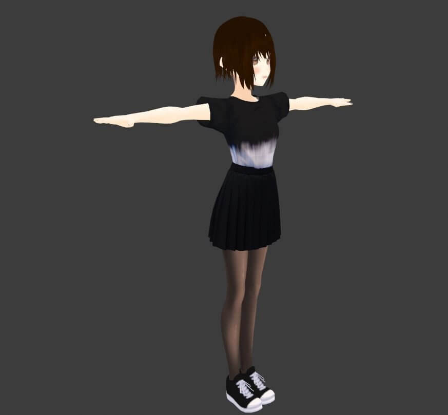 Anime Character Girl S20 - 3D Model by CGAnime