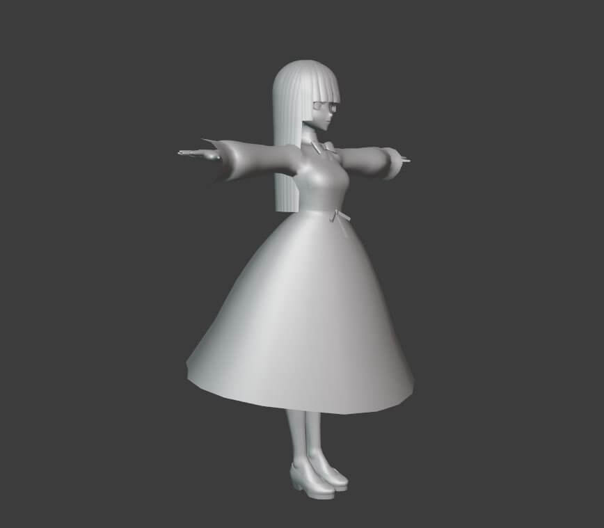 Anime Character Girl S24 - 3D Model by CGAnime