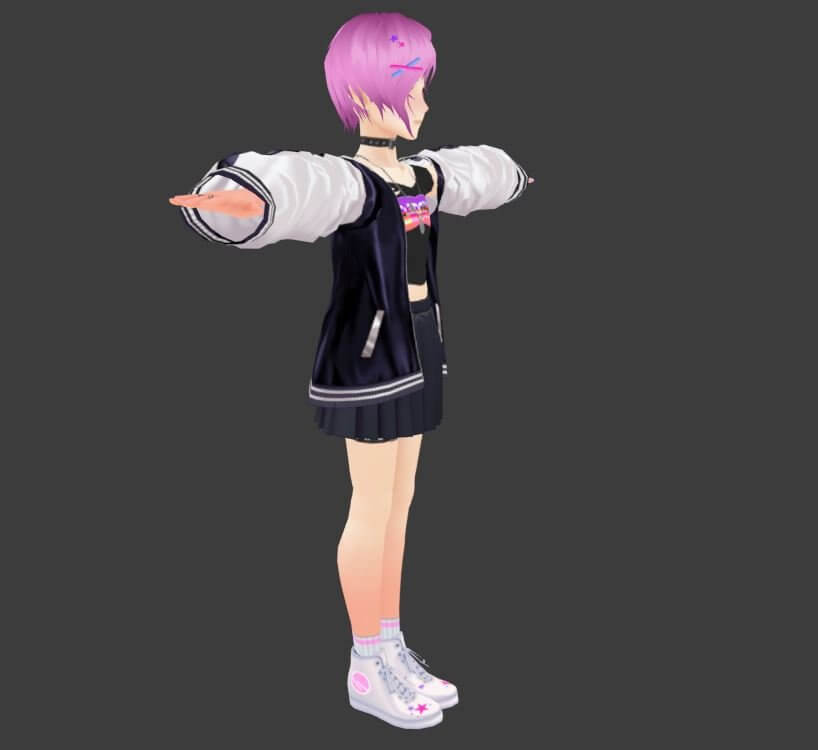 Anime Character Girl S27 - 3D Model by CGAnime