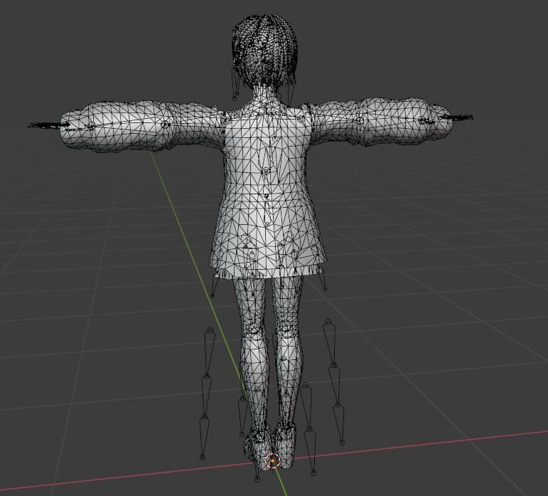 Anime Character Girl S27 - 3D Model by CGAnime