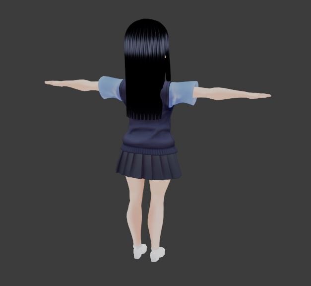 Anime Character Girl S28 - 3D Model by CGAnime