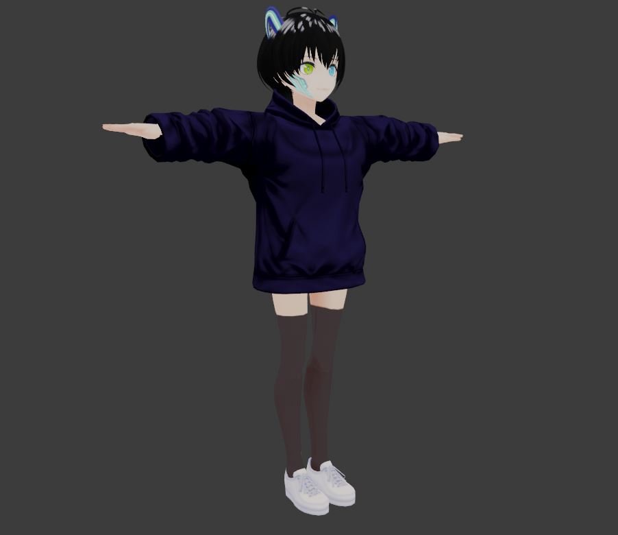 Anime Character Girl S32 - 3D Model by CGAnime