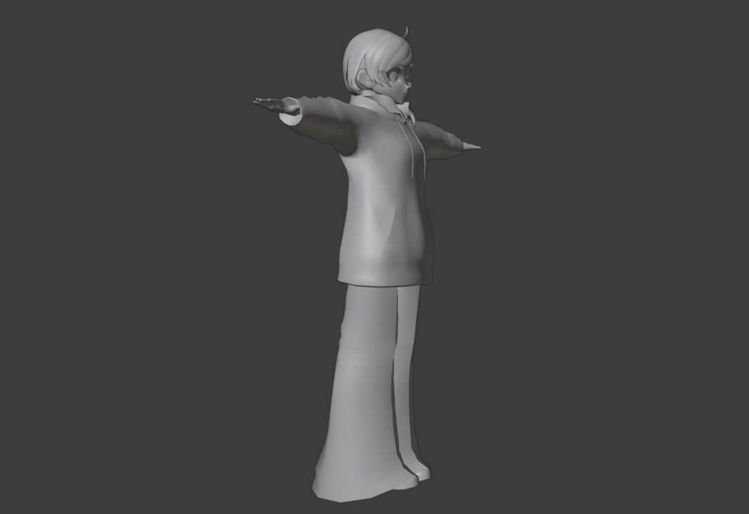 Anime Character Girl S4 - 3D Model by CGAnime