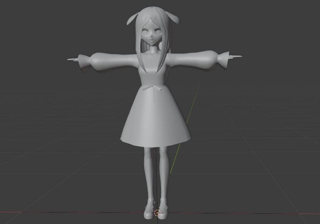 Anime Character Girl S5 - 3D Model by CGAnime