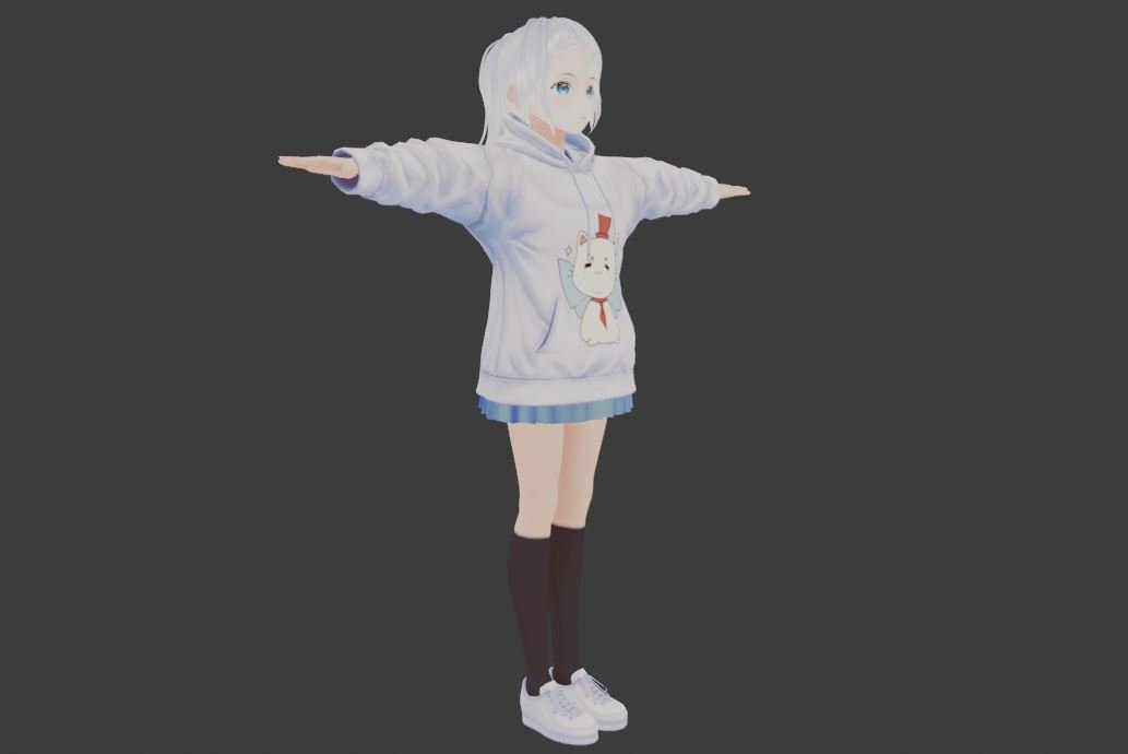 Anime Character Girl S7 - 3D Model by CGAnime