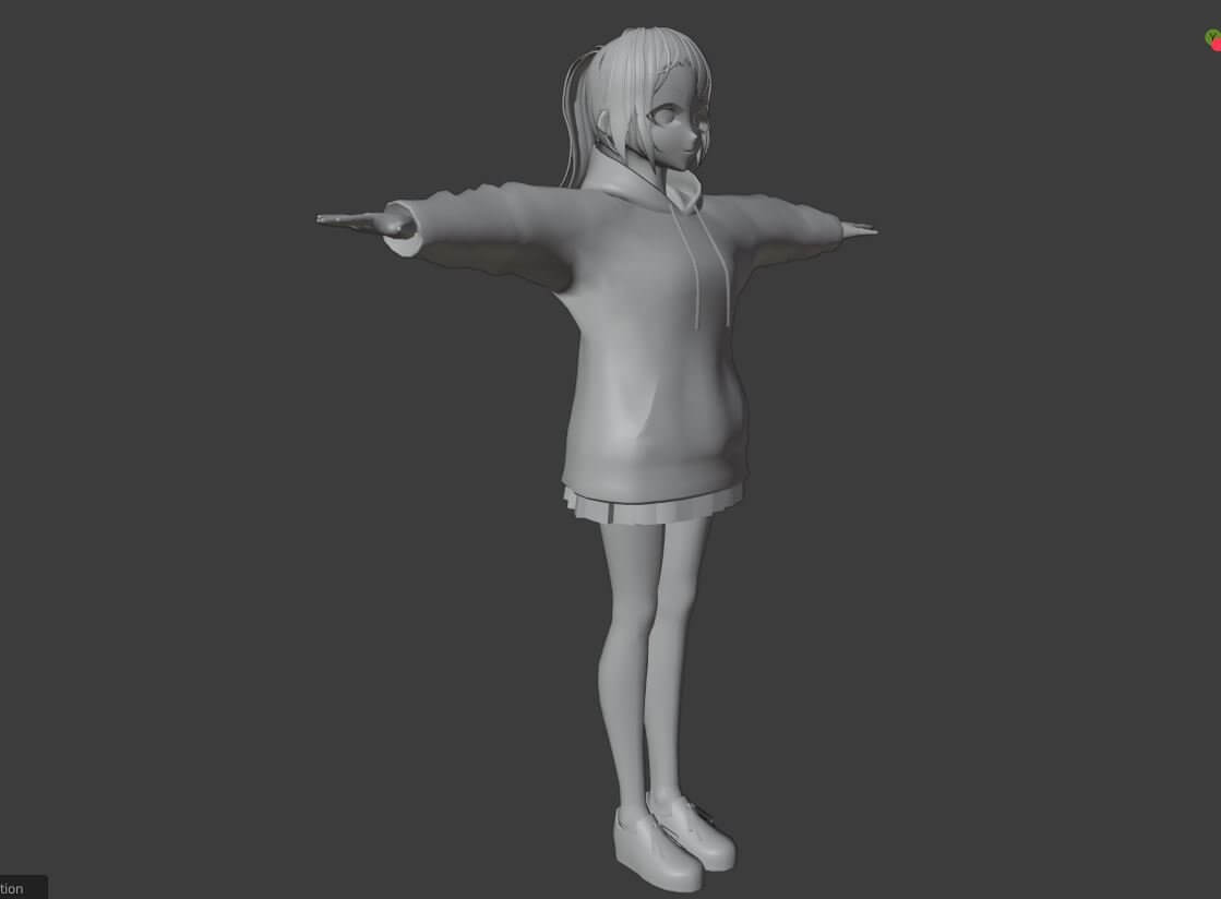 Anime Character Girl S7 - 3D Model by CGAnime