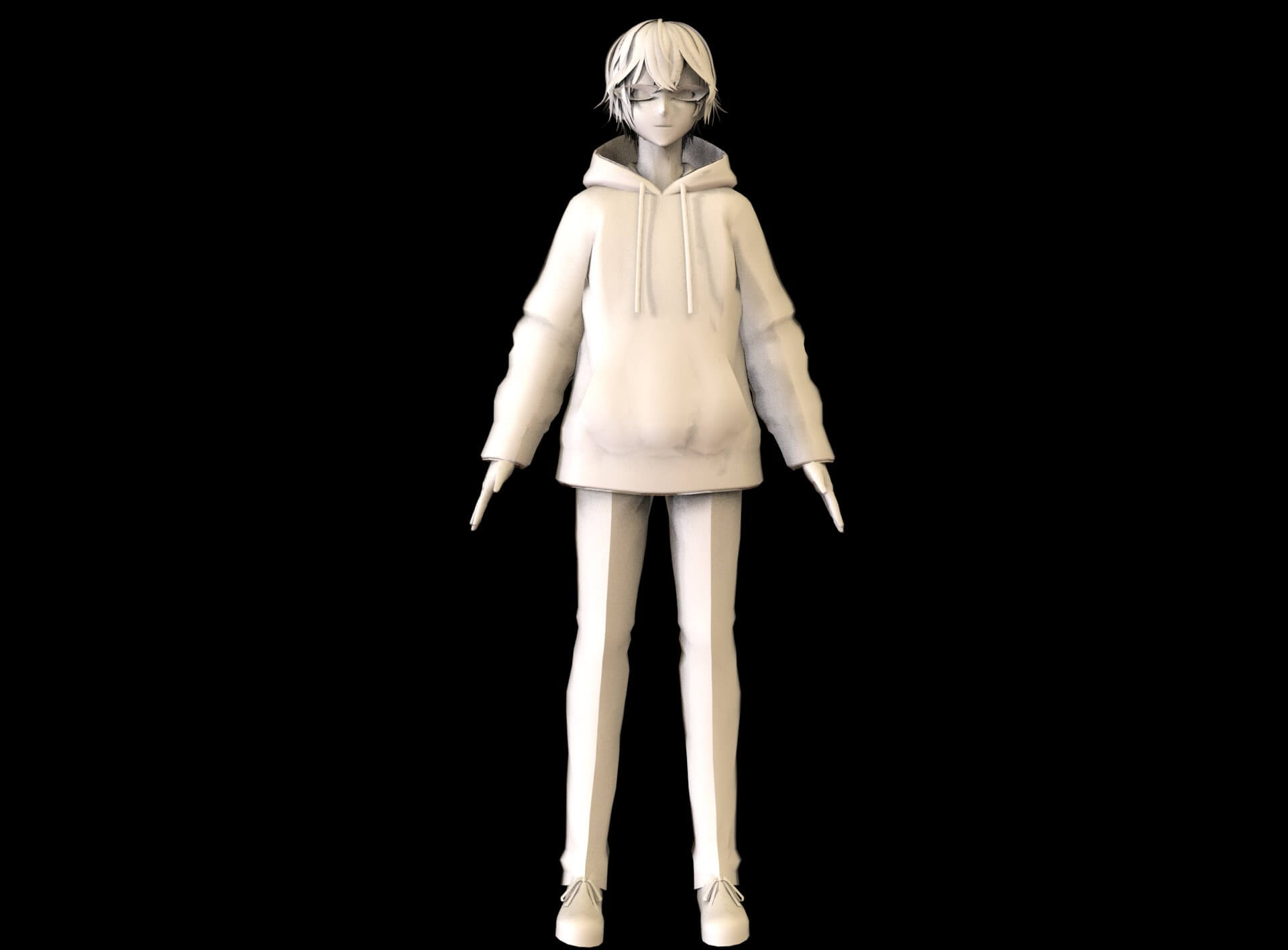 Anime Character Girl M10 - 3D Model by CGAnime