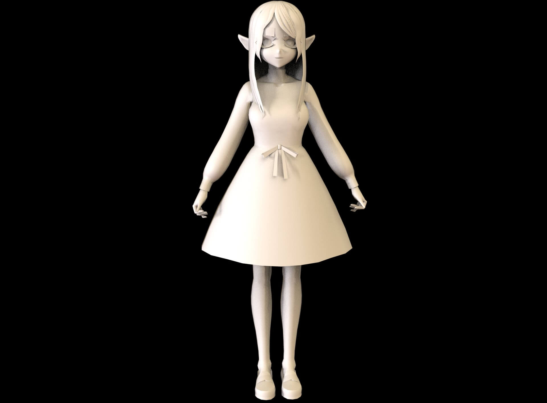 Anime Character Girl M4 - 3D Model by CGAnime