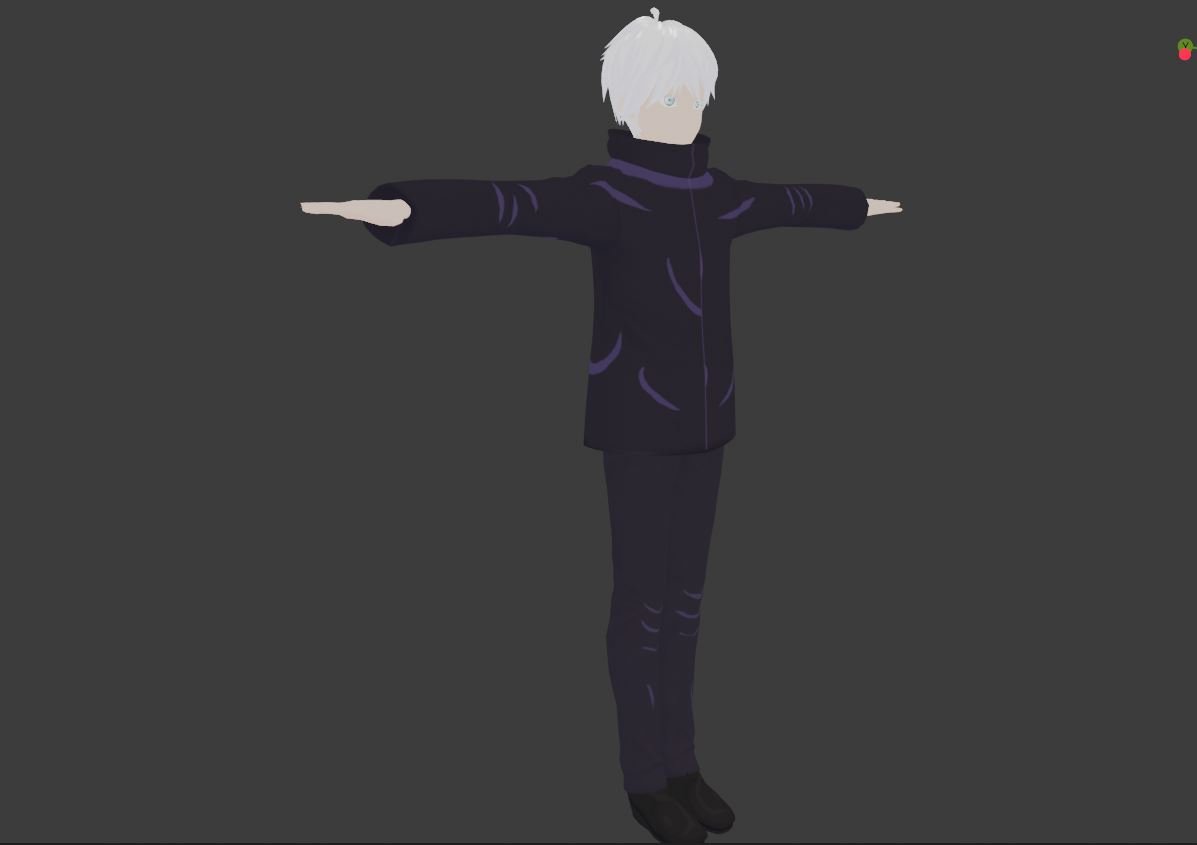 Gojo Satoru Tancute Anime Character - 3D Model by CGAnime