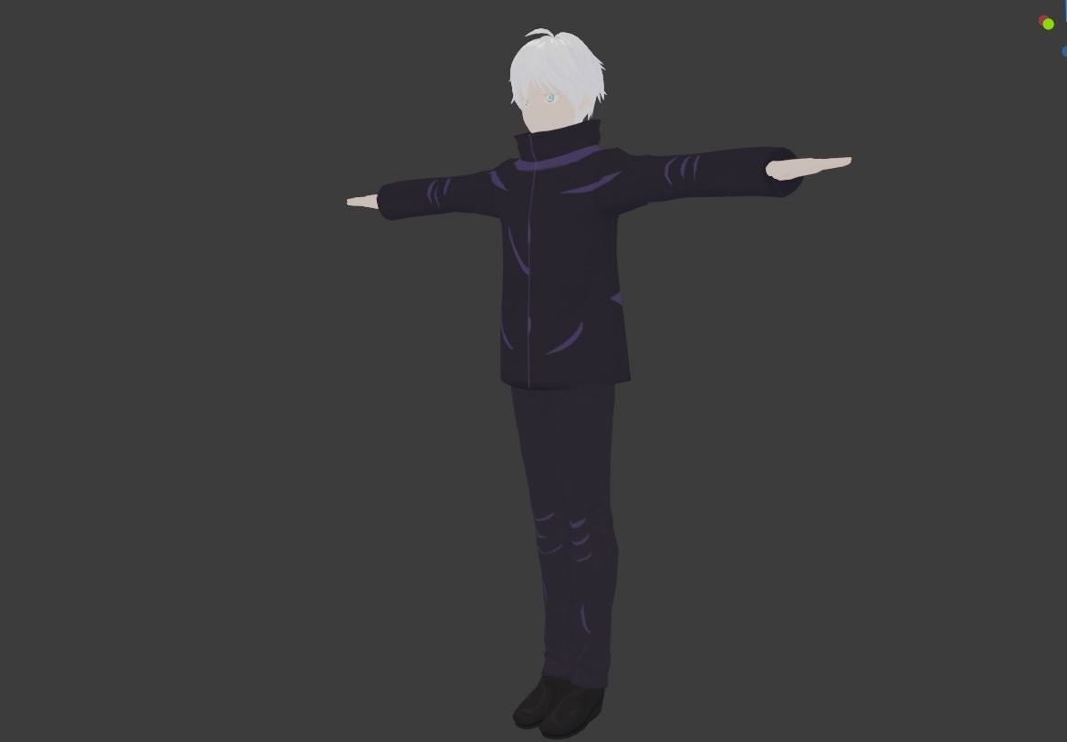 Gojo Satoru Tancute Anime Character - 3D Model by CGAnime