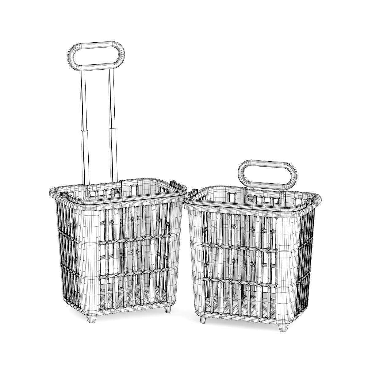 Shopping Baskets - Free 3D Model by cgaxis