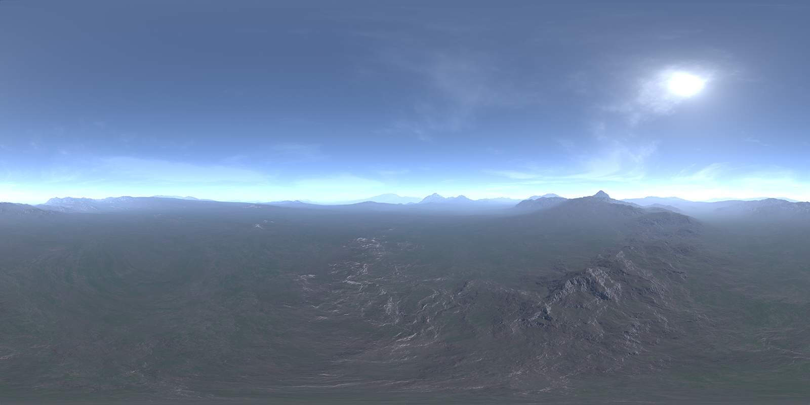 Afternoon Tundra HDRI Sky - HDR Image by cgaxis