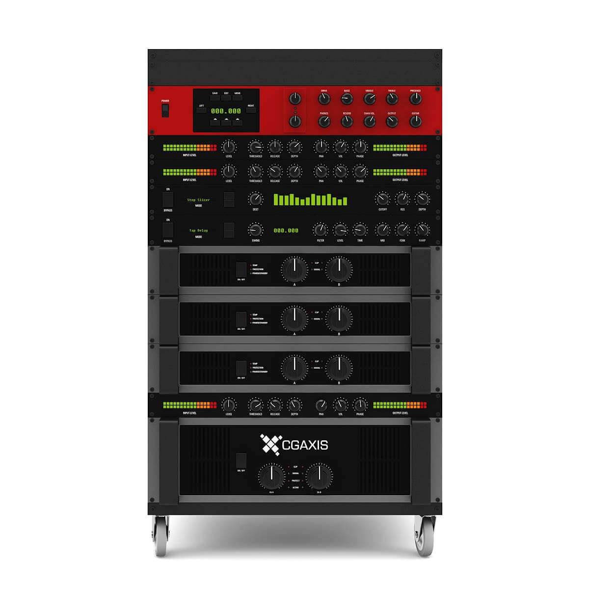 Audio Rack 1 - 3D Model by cgaxis