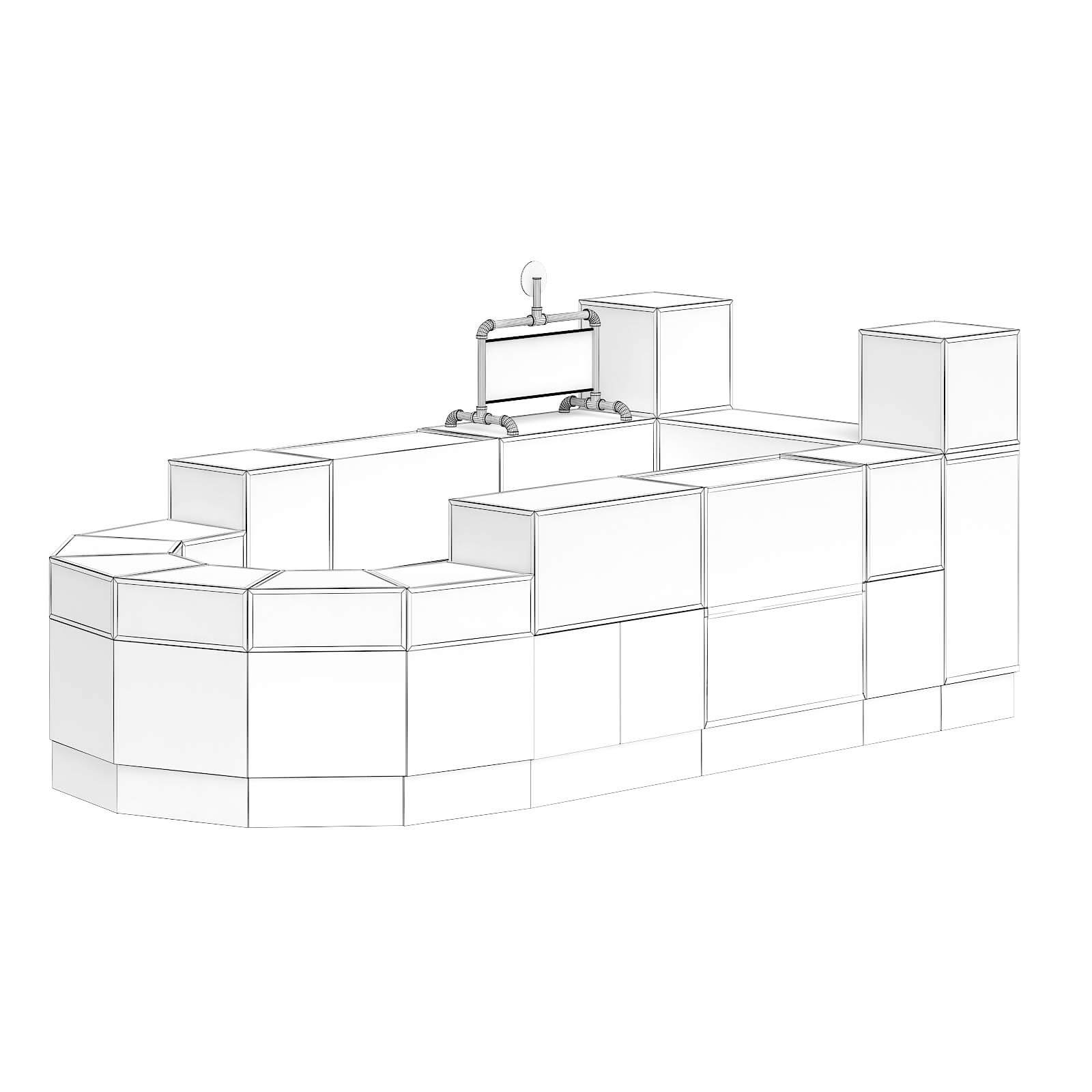 Audio Stand - 3D Model by cgaxis