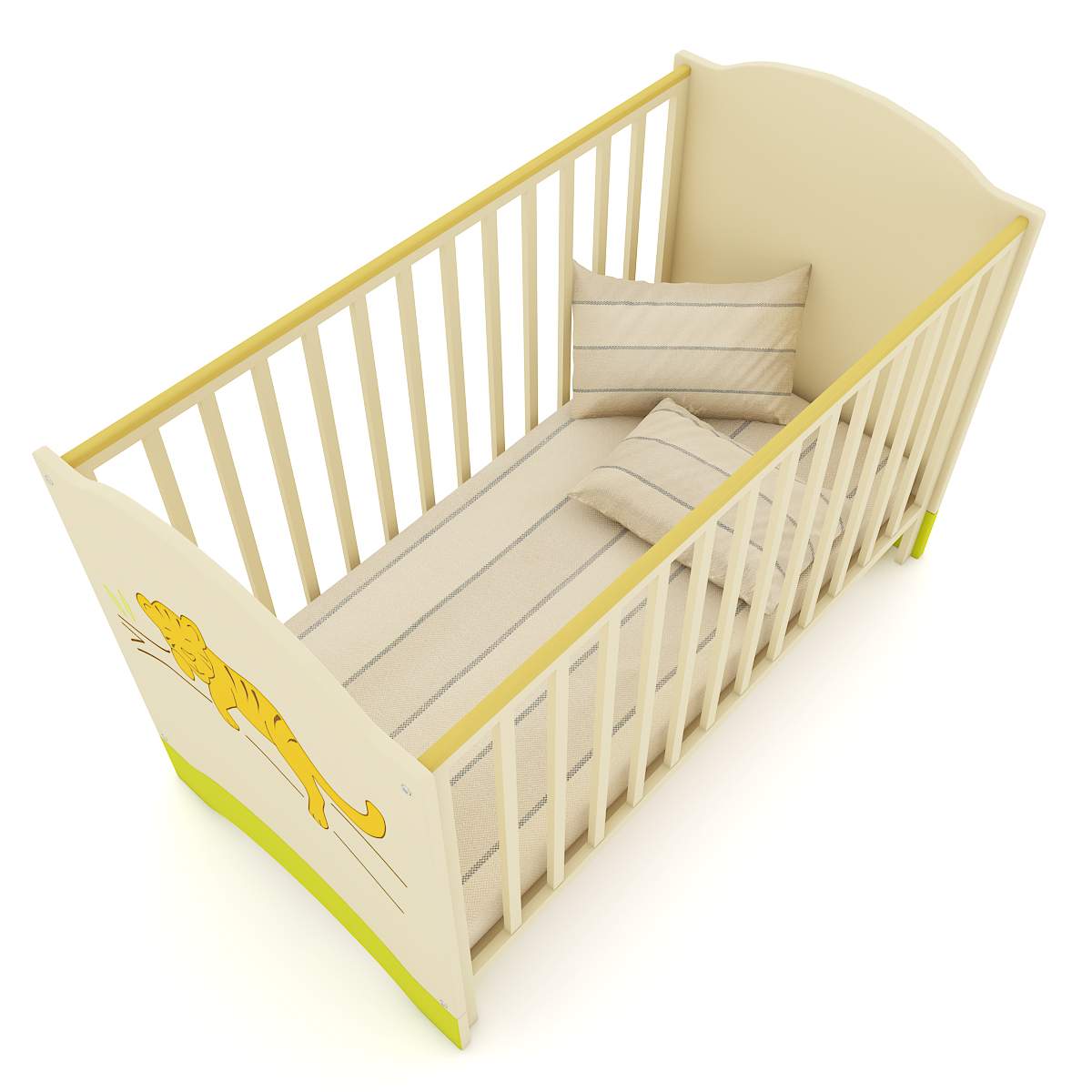 Baby Cot Crib - 3D Model by cgaxis