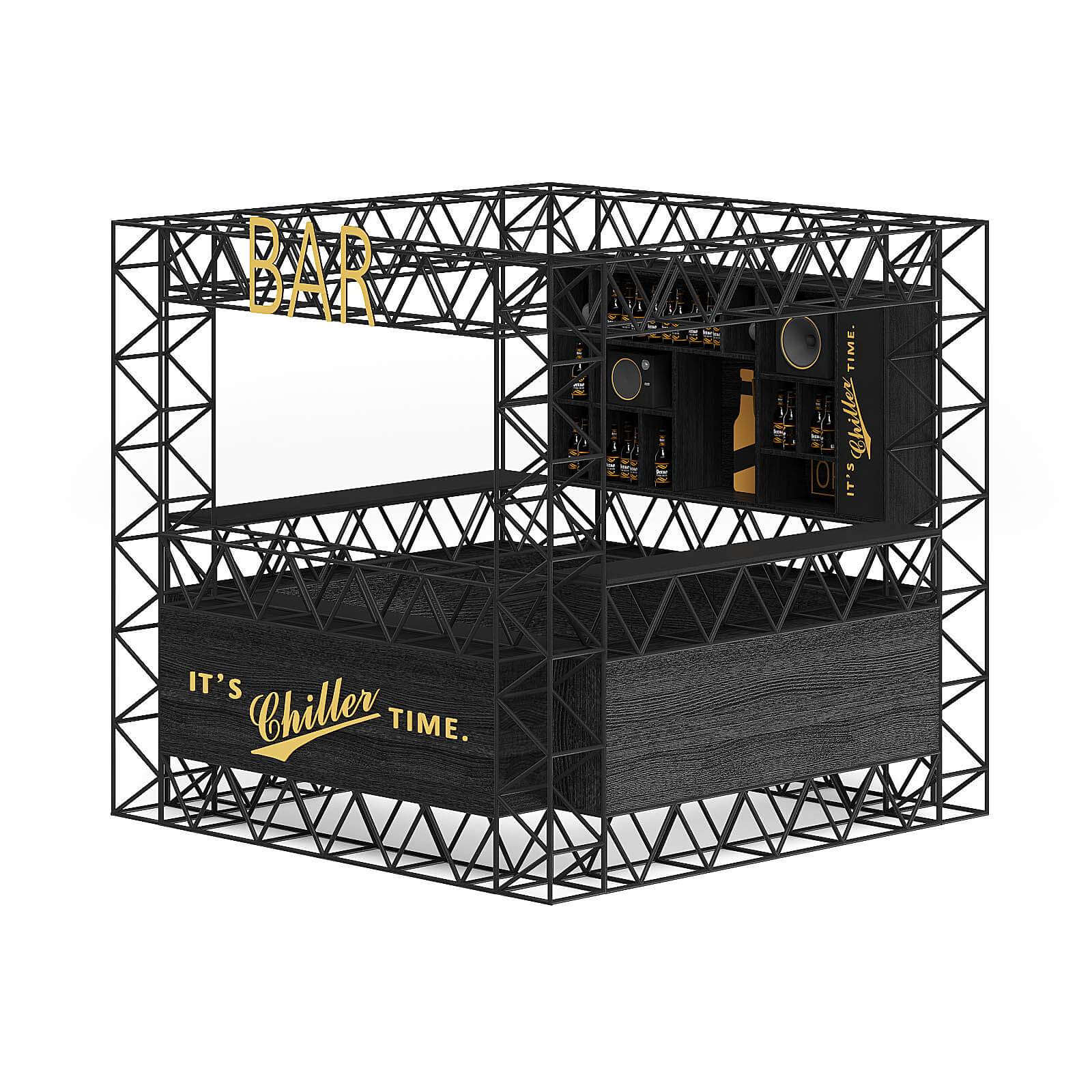 Bar Stall - 3D Model by cgaxis