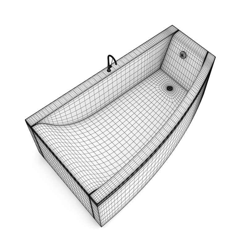 Bathtub - 3D Model by cgaxis