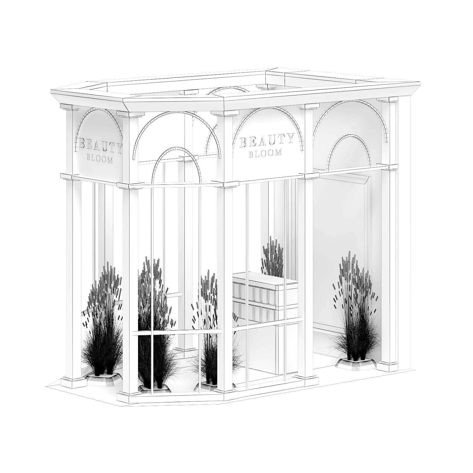 Beauty Stall - 3D Model by cgaxis