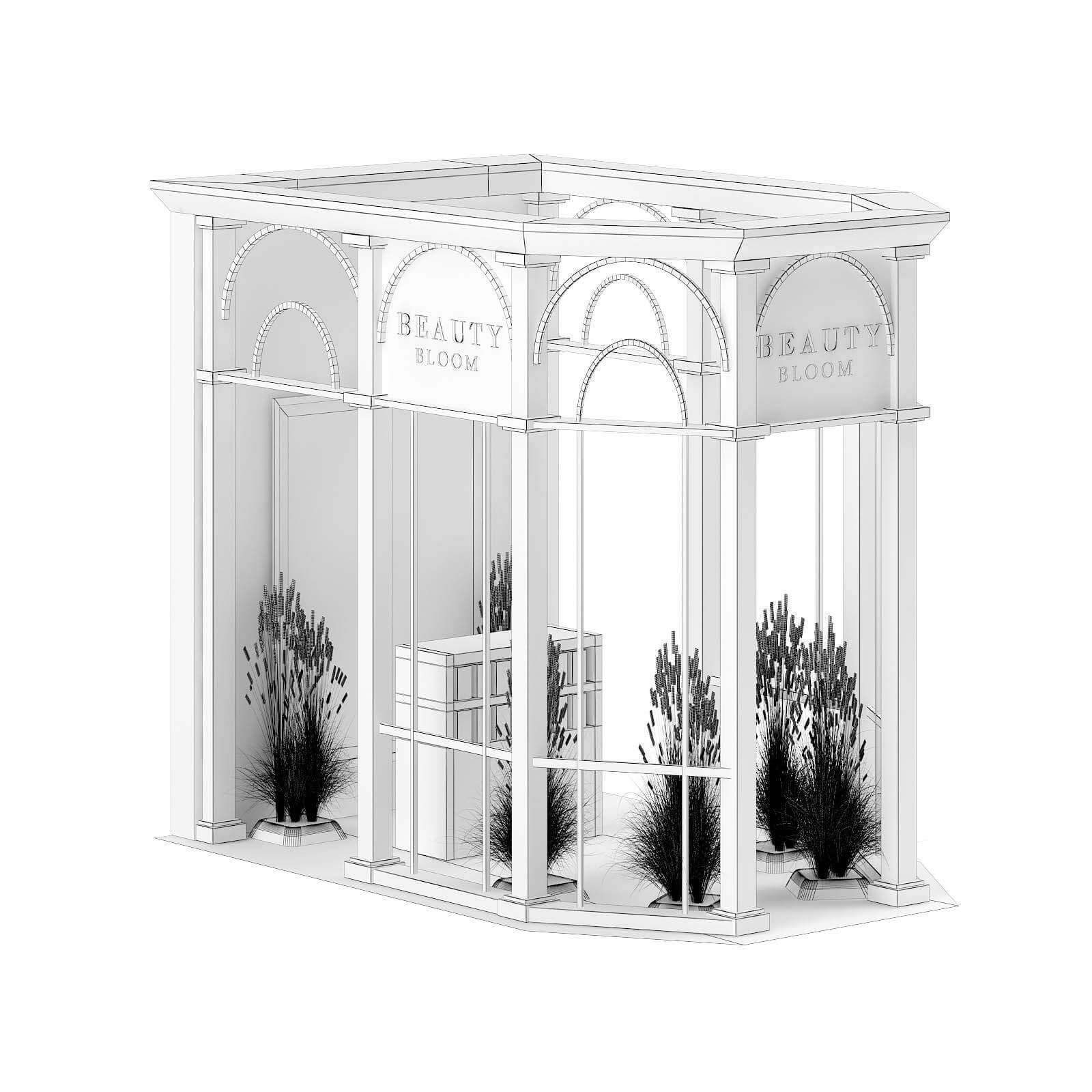 Beauty Stall - 3D Model by cgaxis