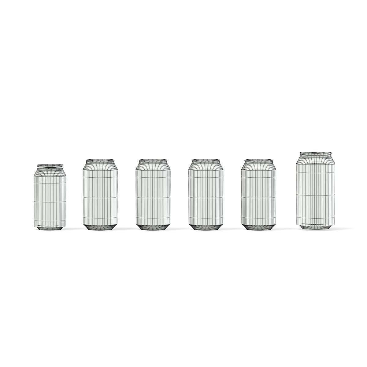 Beer Cans - 3D Model by cgaxis