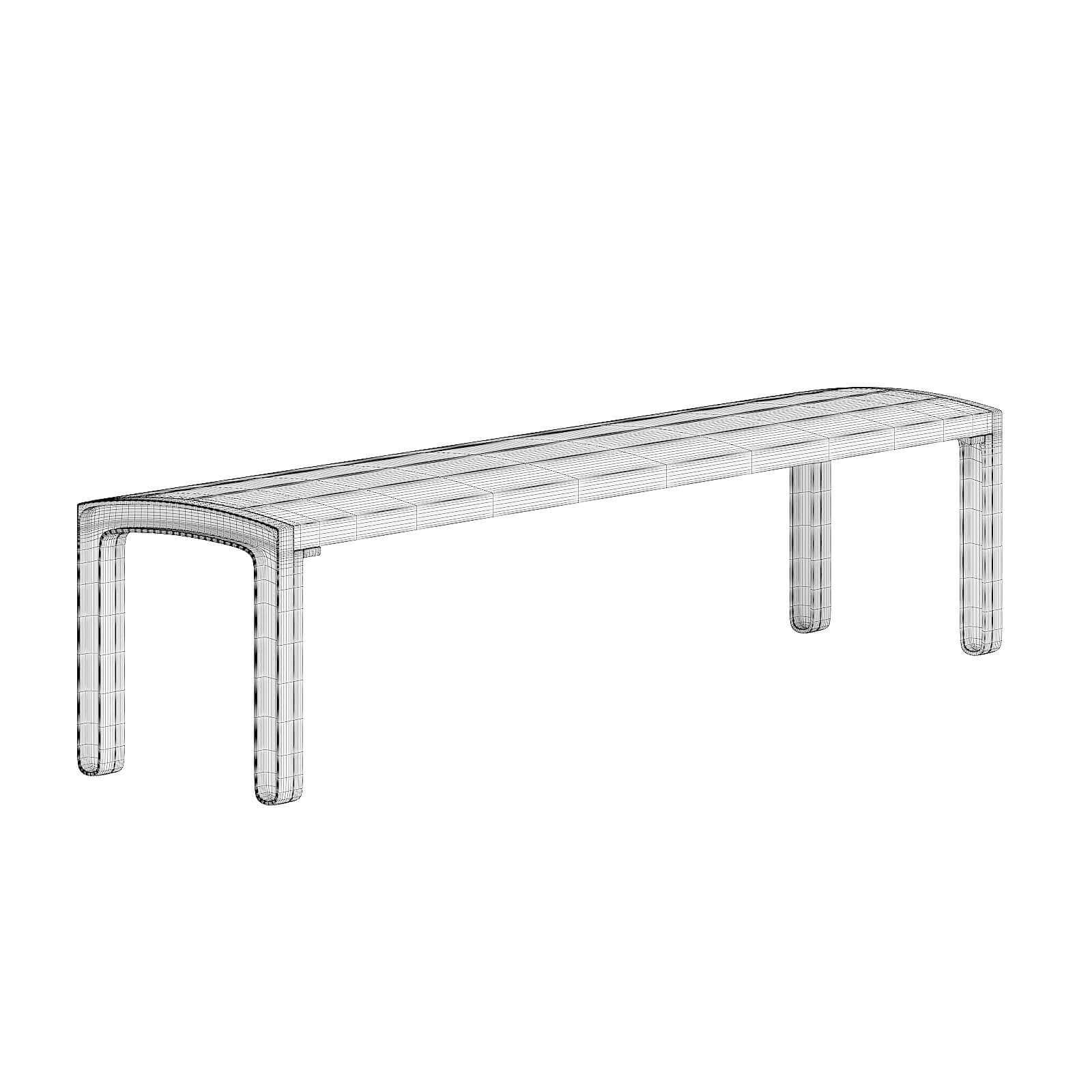 Bench - 3D Model by cgaxis