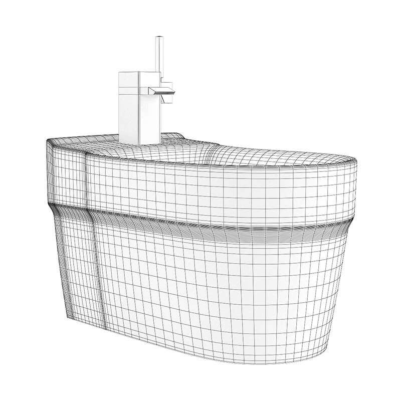 Bidet - 3D Model by cgaxis