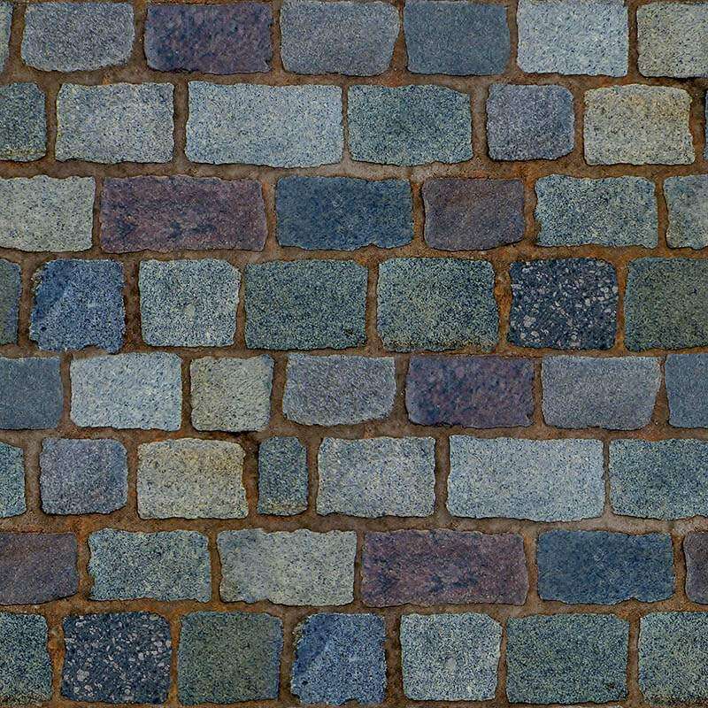 Blue Stone Pavement PBR Texture by cgaxis