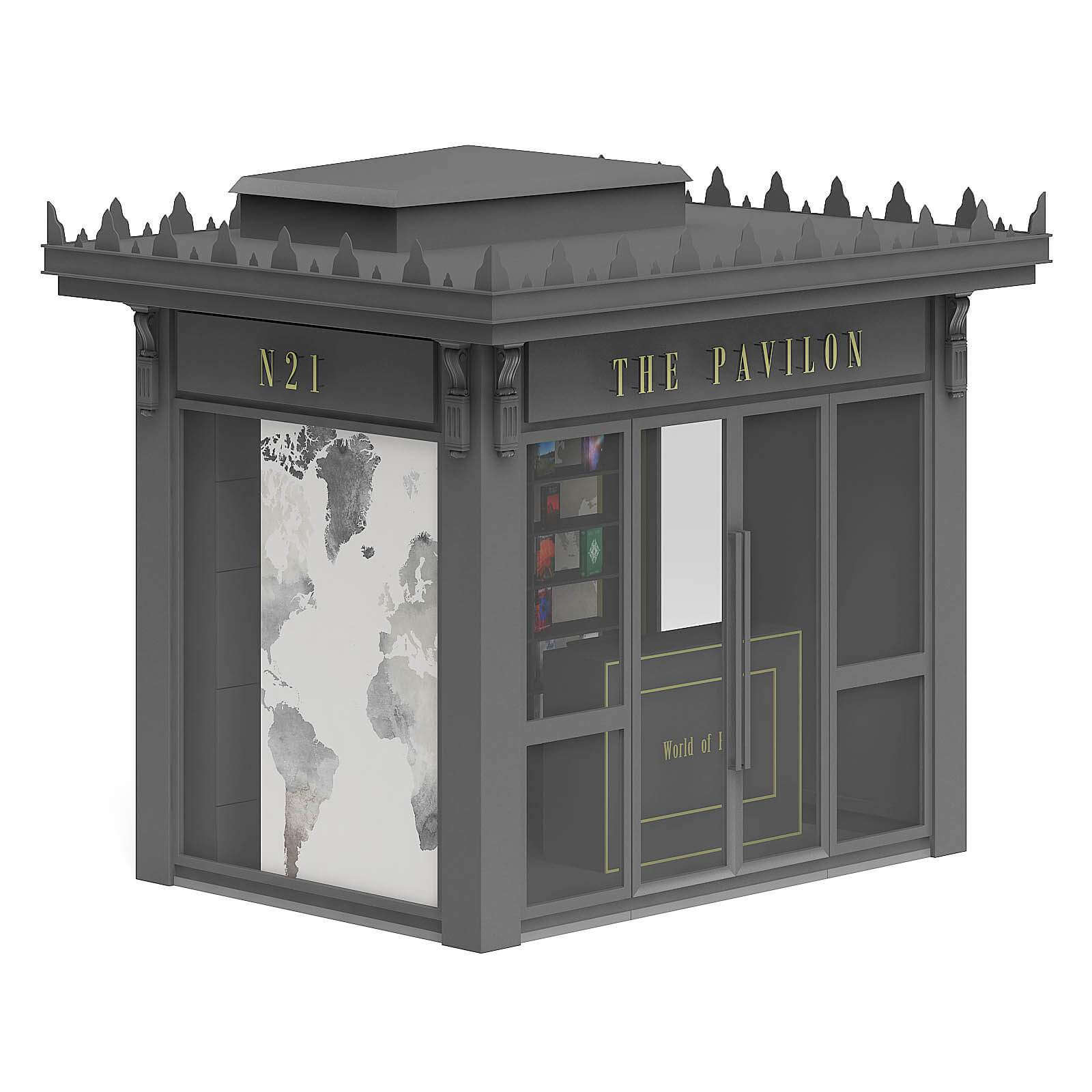 Book Kiosk - 3D Model by cgaxis