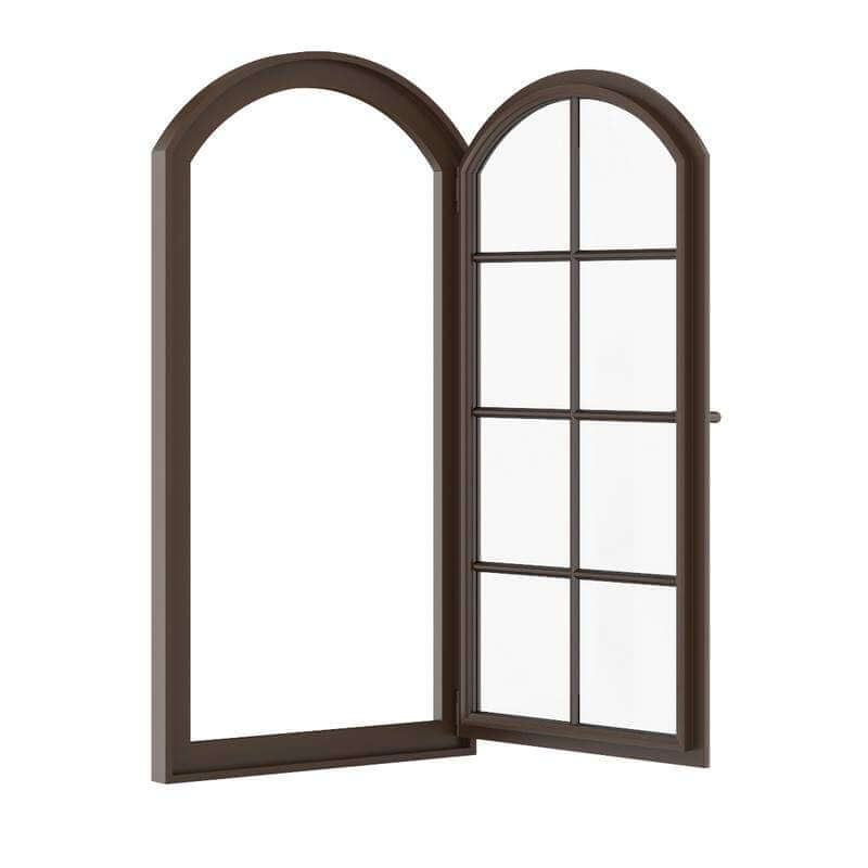 Brown Metal Window 940mm x 1820mm - 3D Model by cgaxis