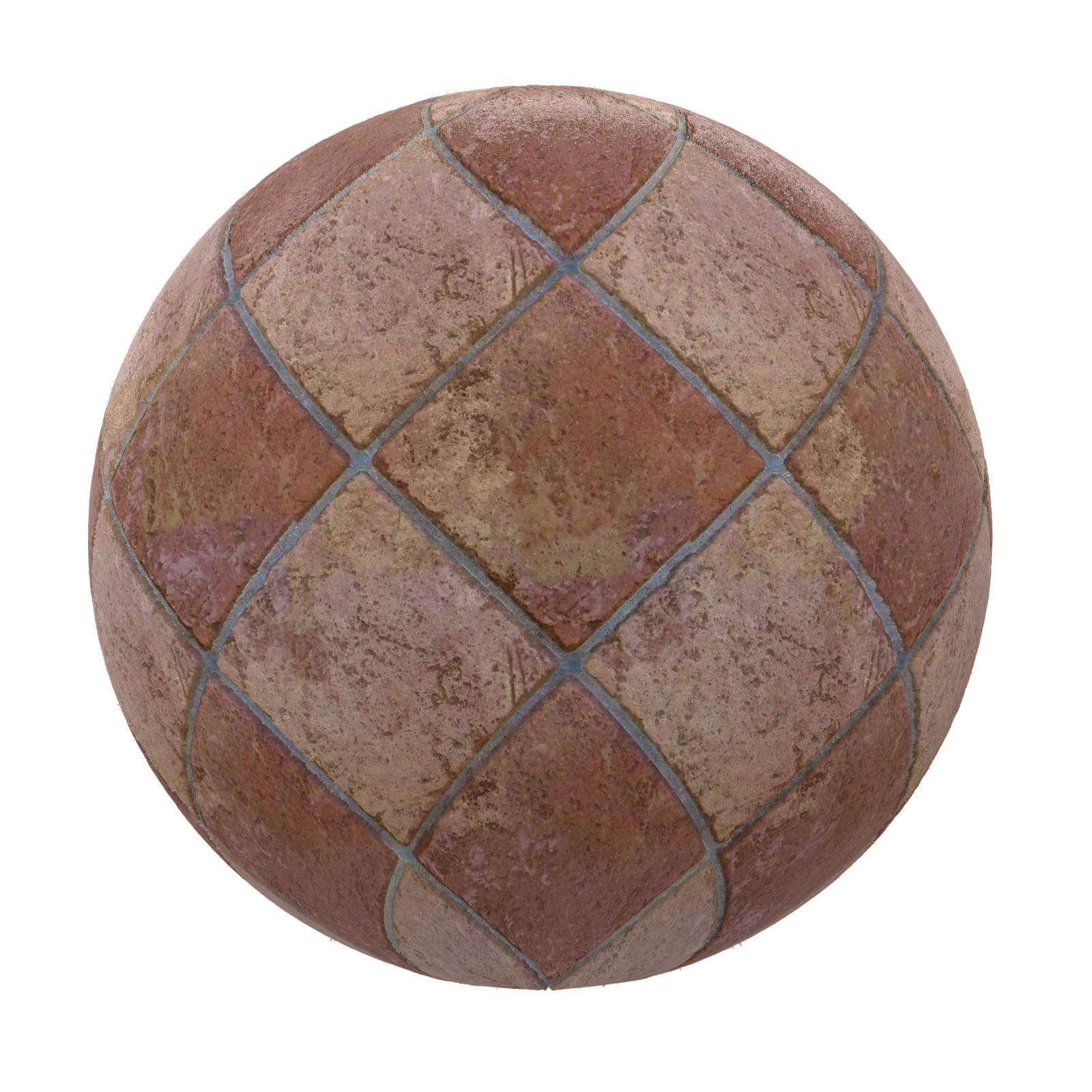 Brown Tiles PBR Texture by cgaxis