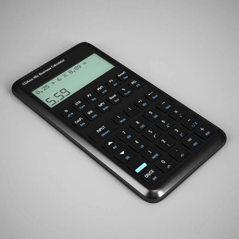 Calculator - 3D Model by cgaxis