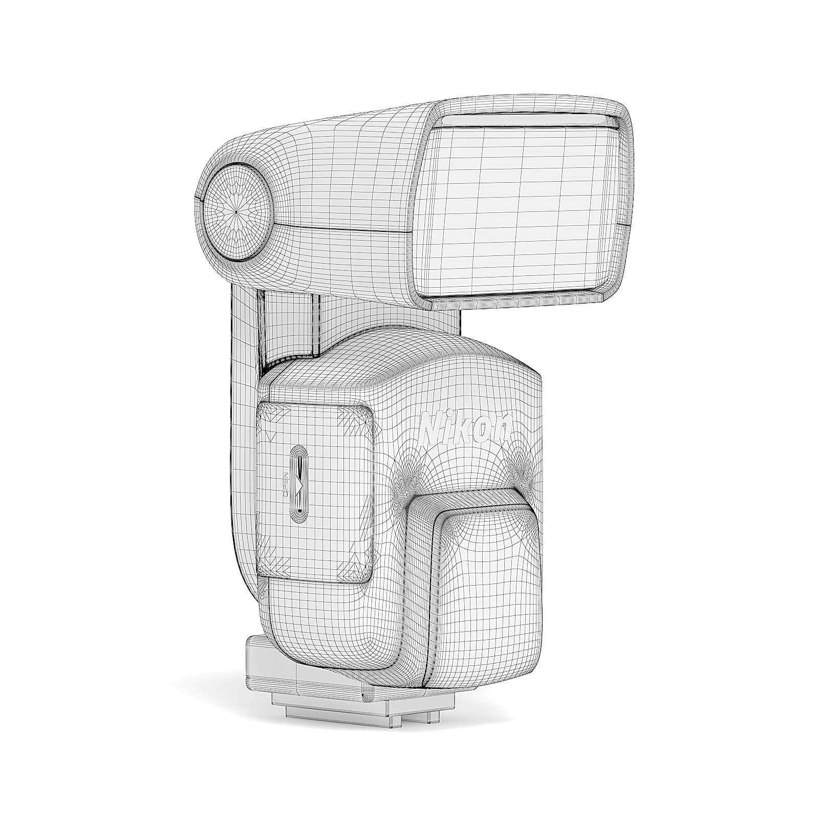Camera Flash Lamp - 3D Model by cgaxis