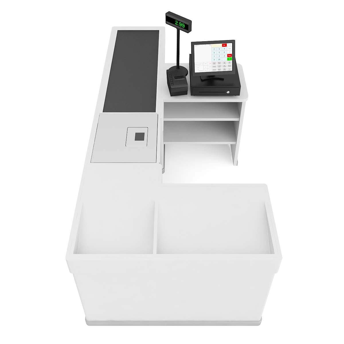 Cashier Desk - 3D Model by cgaxis