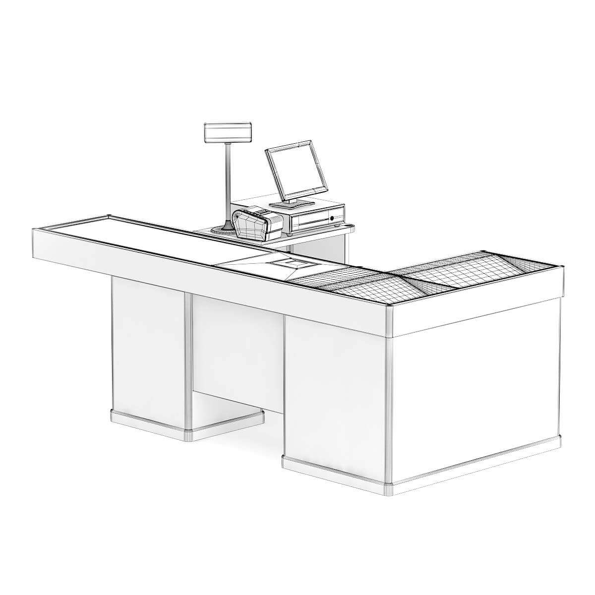 Cashier Desk 3D Model By Cgaxis Cashier Desk 3D Model By Cgaxis